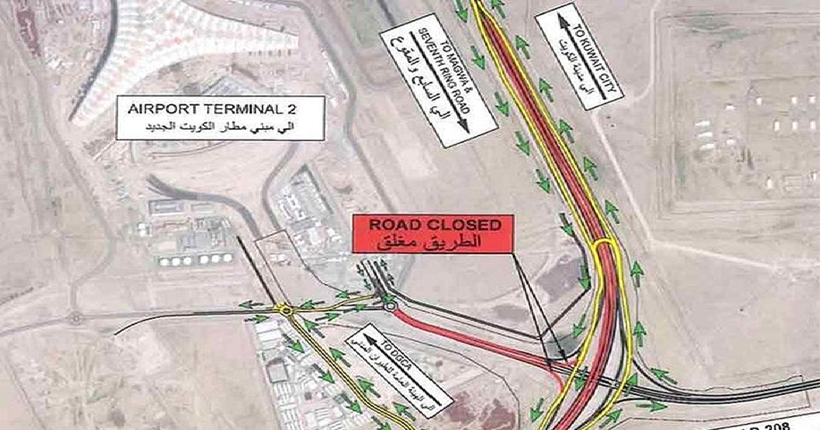 Kuwait traffic diversion
