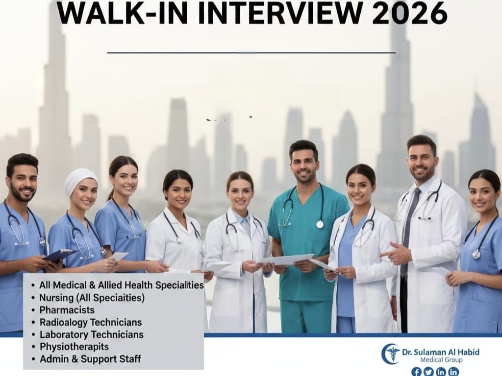 Dr. Sulaiman Al Habib Medical Group Open Day Recruitment in Dubai ...