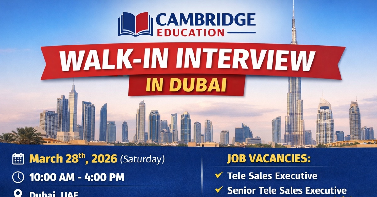 Cambridge Education Walk-in Interview