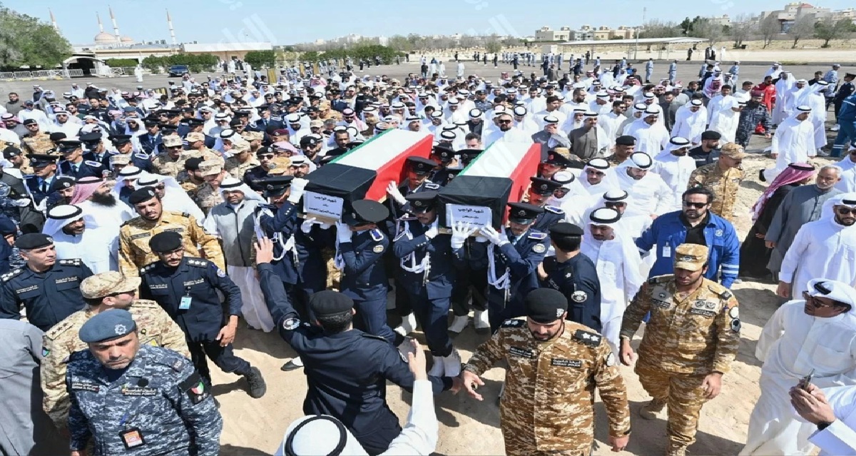 Kuwait security officers funeral border
