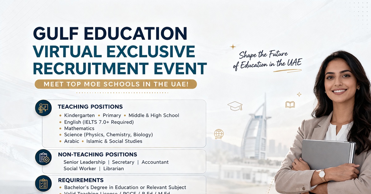 Gulf Education UAE Virtual Recruitment