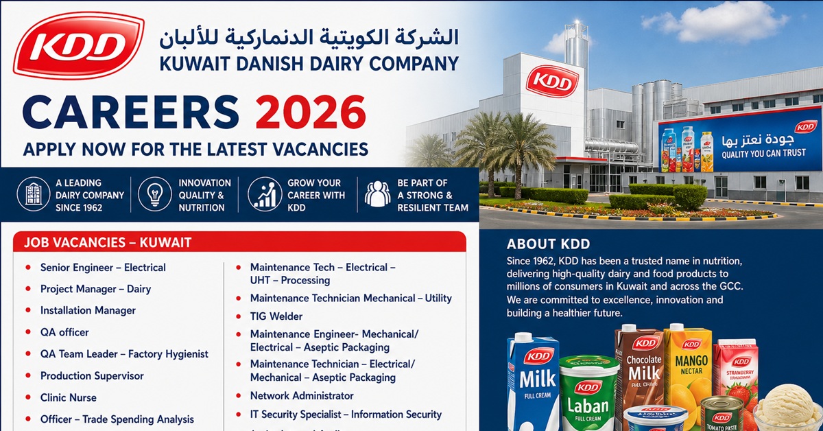 Kuwait Danish Dairy Company Careers
