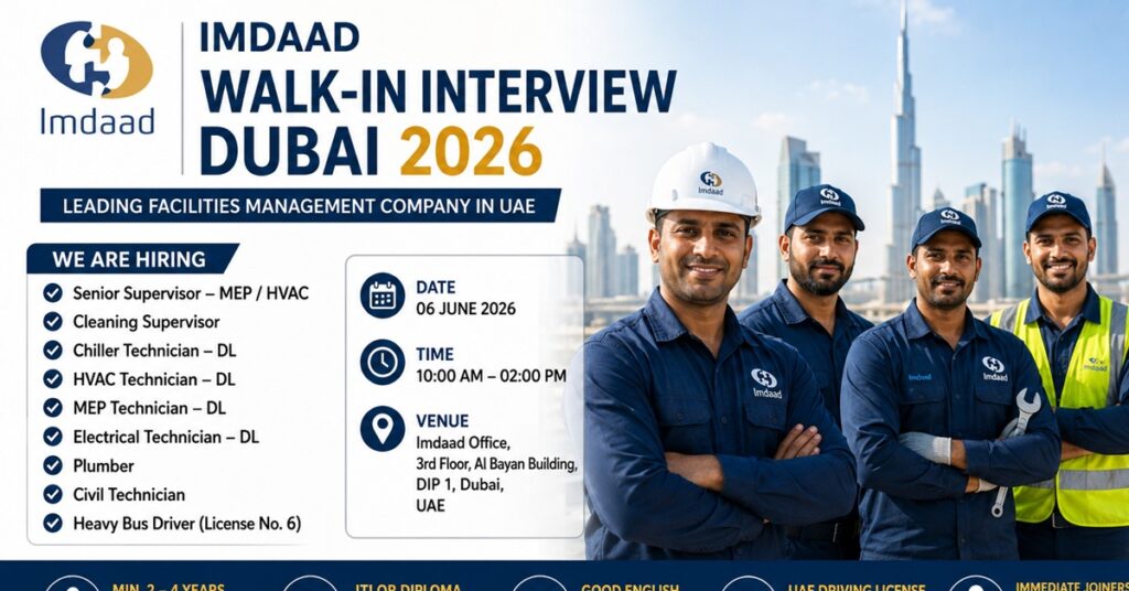 Imdaad Walk-In Interview